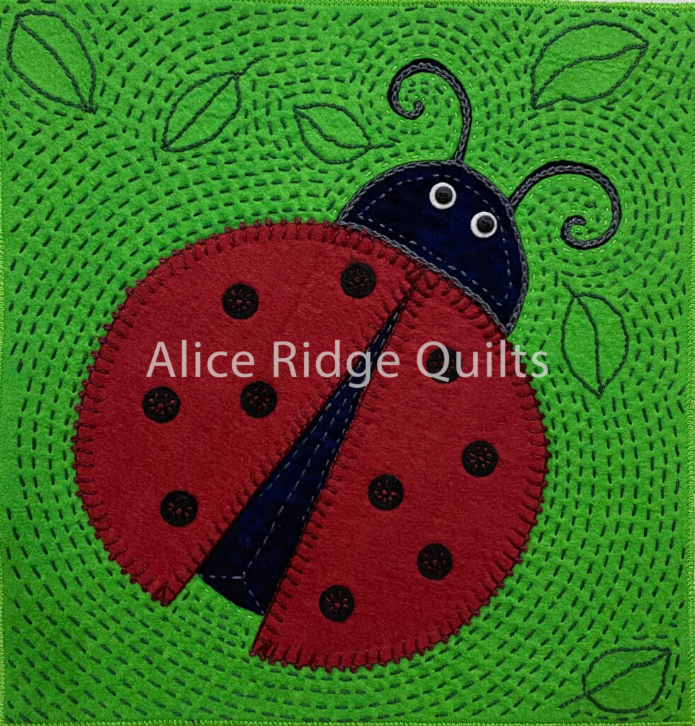 Mock Mola - Ladybug - Alice Ridge Quilts
