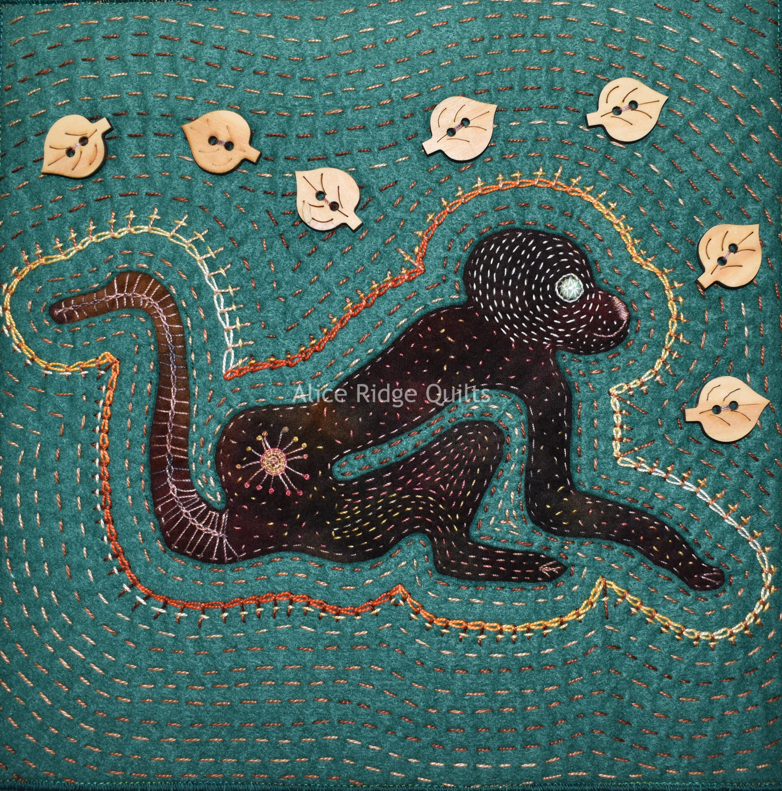 Mock Mola - Monkey - Alice Ridge Quilts