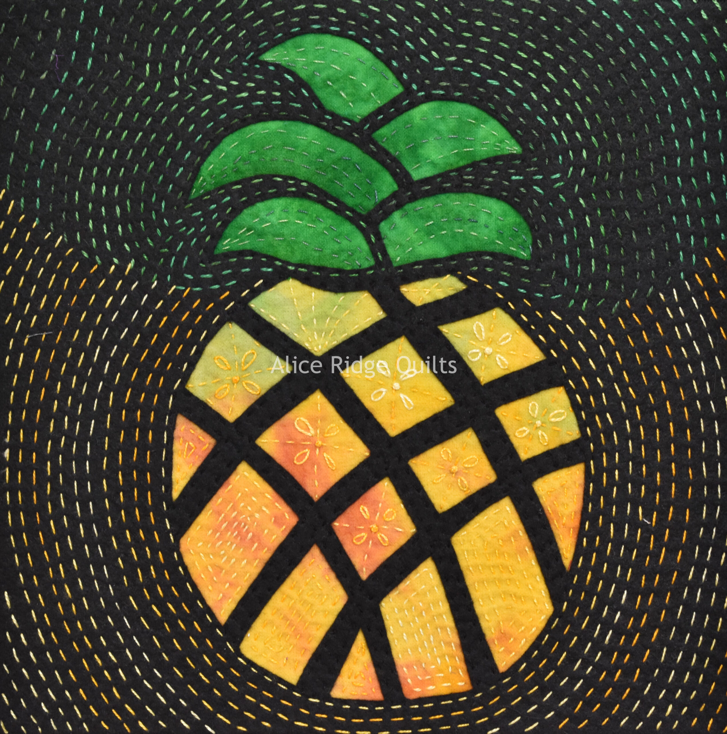 Mock Mola - Welcome Pineapple - Alice Ridge Quilts